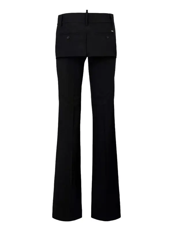 Dsquared2 Tailored Peek-a-boo Cigarette Pants - Black