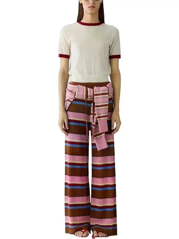 Guest In Residence Cream Cashmere Ringer T-shirt - Neutrals