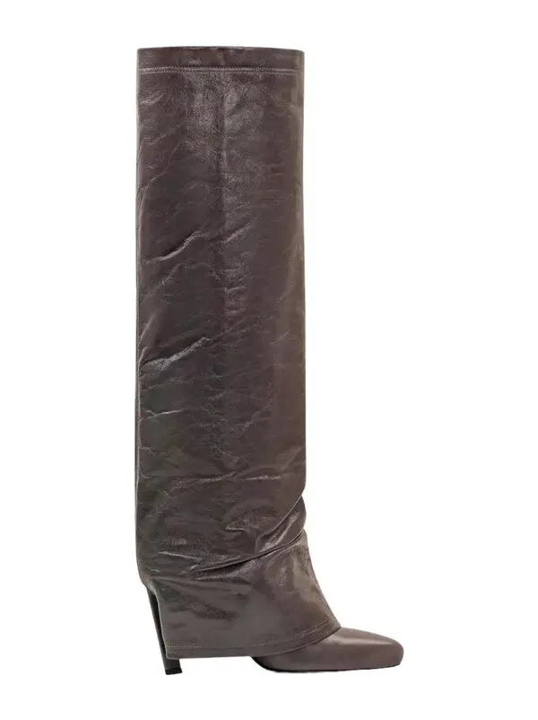 Attico Leon Knee-high Boots - Grey