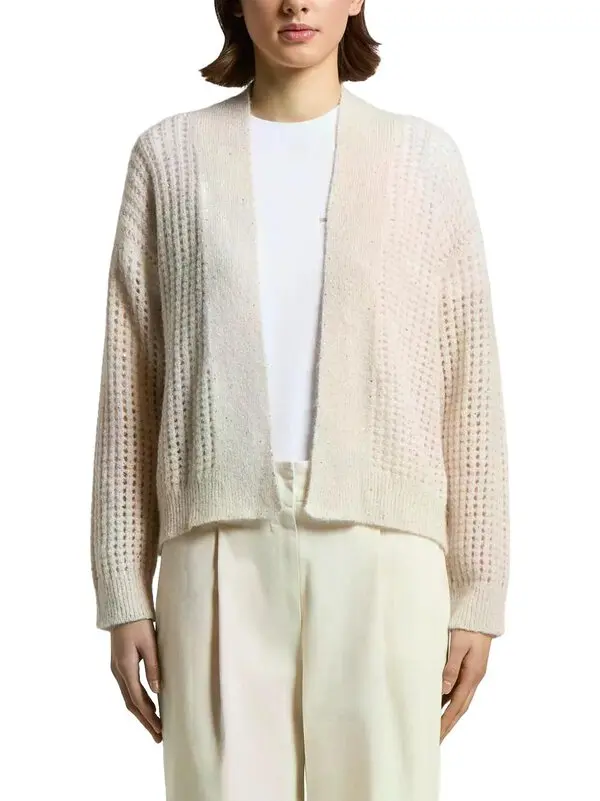 Peserico Open-knit Cardigan - Neutrals