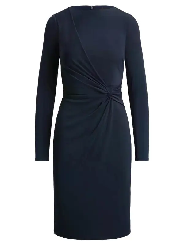 Ralph Lauren Jersey Boat-neck Midi Dress - Blue