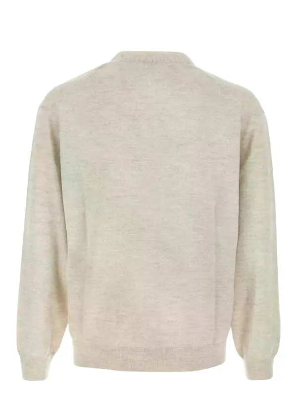 Kenzo Embroidered Logo Wool Cardigan - Grey