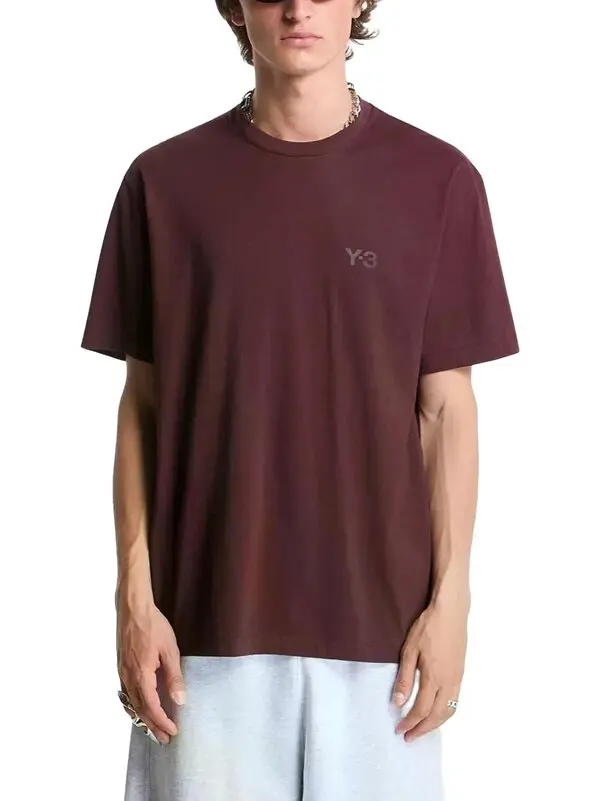 Y3 Logo Print Relaxed Fit T-shirt - Red