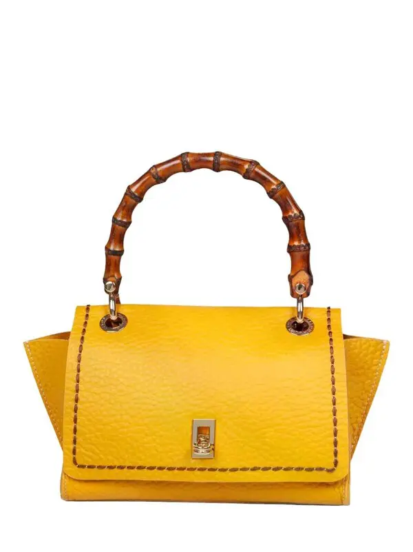 VISONA` Visona Posillipo Bamboo-handle Tote Bag - Yellow