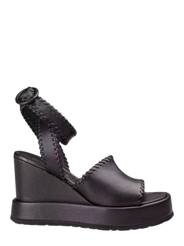 PALOMA BARCELO Manun Wedge Sandals - Black