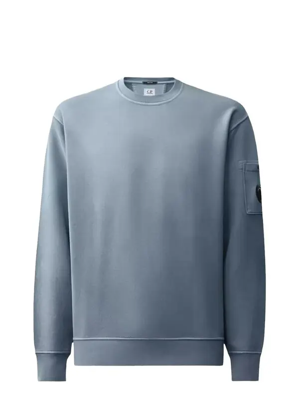 C.P. COMPANY Lens Detail Cotton Sweatshirt - Blue