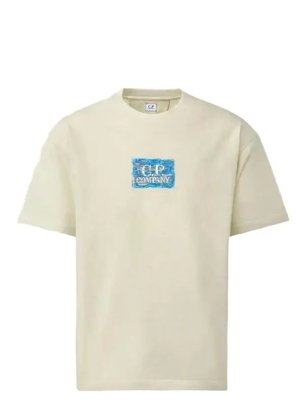 C.P. COMPANY 30/1 Jersey Short-sleeve Graphics T-shirt - Neutrals