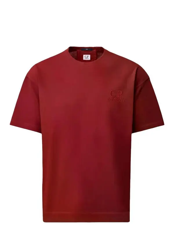 C.P. COMPANY 20/1 Jersey Short-sleeve Boxy T-shirt - Red