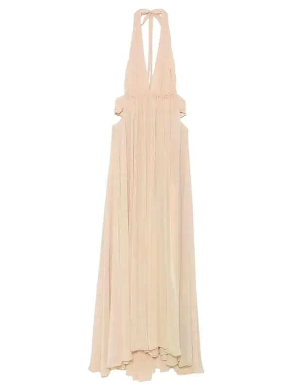 Arcina Ori Florence Halterneck Maxi Dress - Neutrals