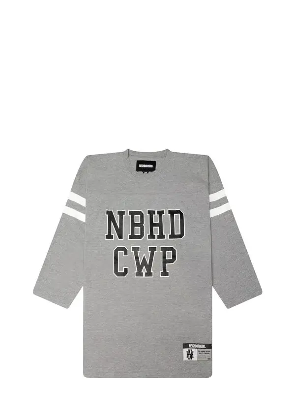 NEIGHBORHOOD Logo-print Striped Sleeve T-shirt - Grey