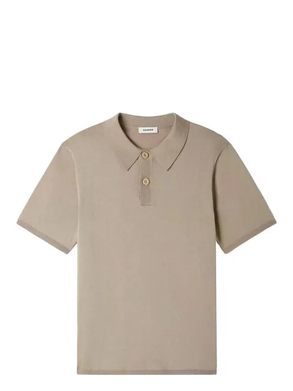 Sandro Short-sleeve Polo Shirt - Neutrals