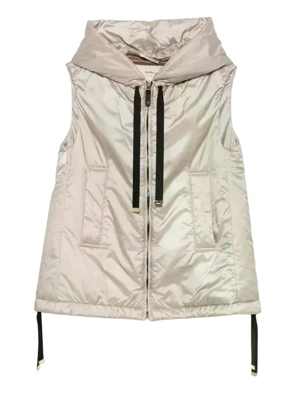 Max Mara The Cube Hooded Gilet - Brown