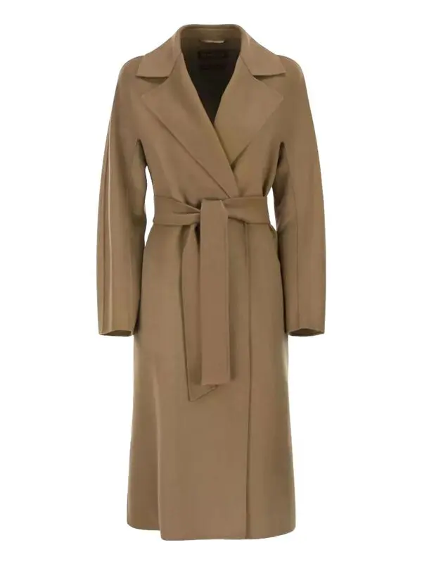Max Mara Belted Kimono-sleeve Coat - Neutrals