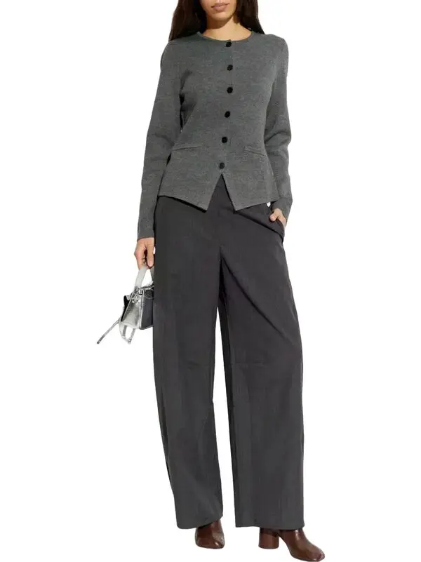 SAMSOE SAMSOE Button-up Cardigan - Grey