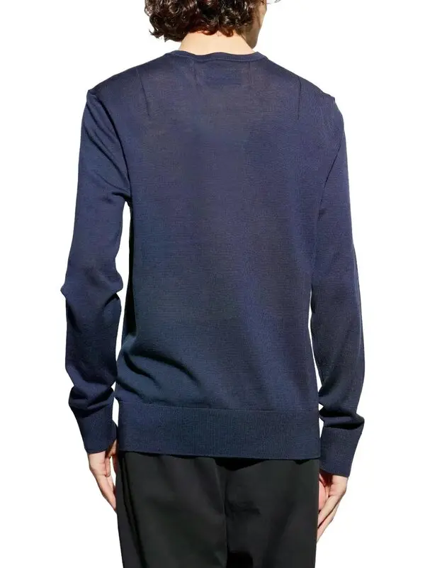 ALLSAINTS Mode Logo-embroidery Crew-neck T-shirt - Blue