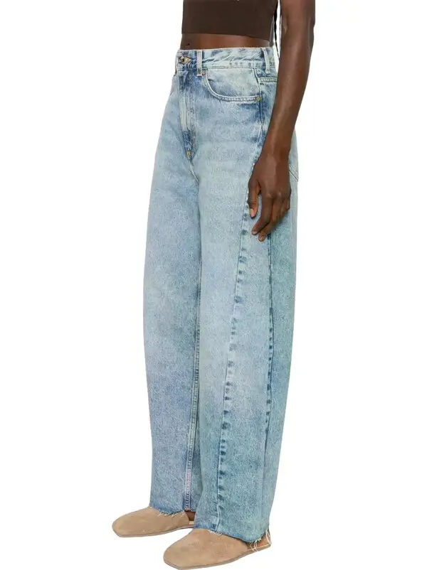 Sandro Leather-patch Jeans - Blue