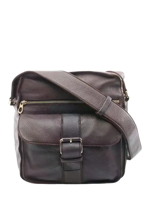 Bottega Veneta 2000s Buckle-strap Shoulder Bag - Brown