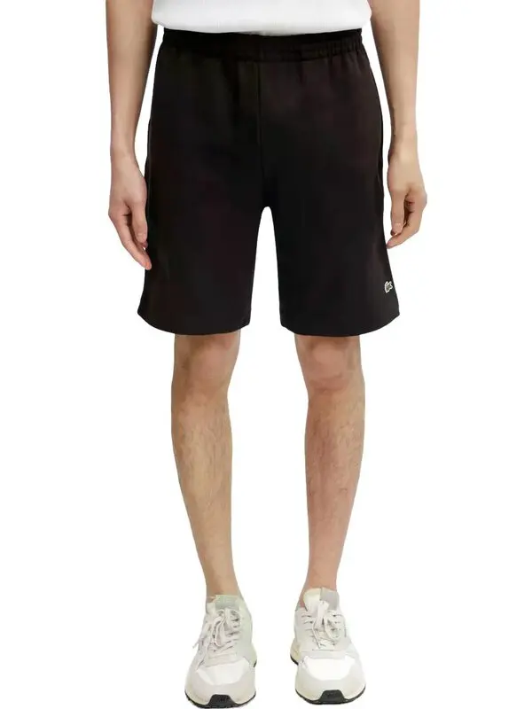 Lacoste Logo Patch Elasticated Waist Shorts - Brown
