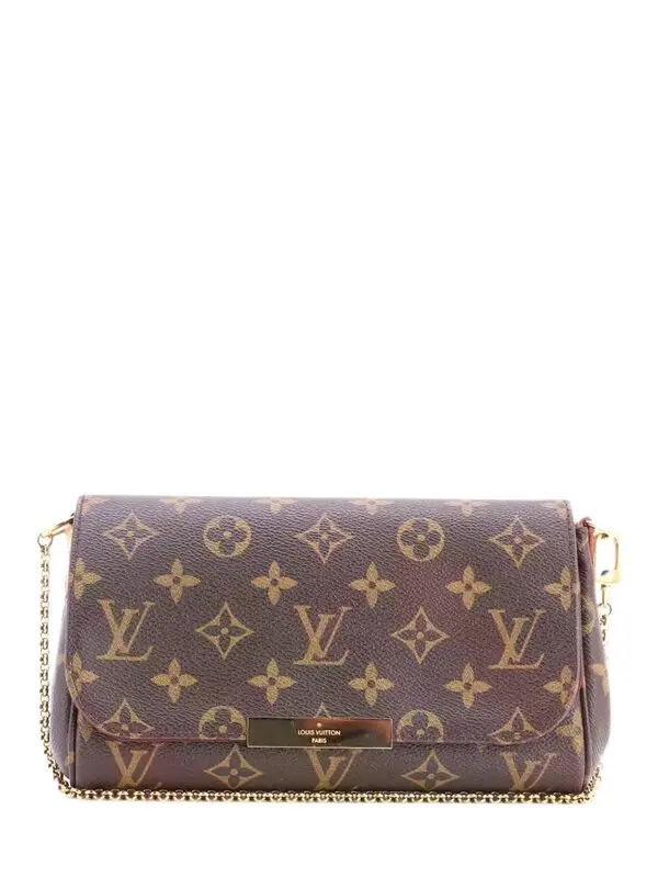 LOUIS VUITTON Monogram Canvas Clutch Bag - Brown