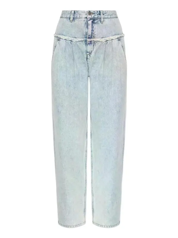 MARANT ETOILE Iniza Frayed-trim Jeans - Blue