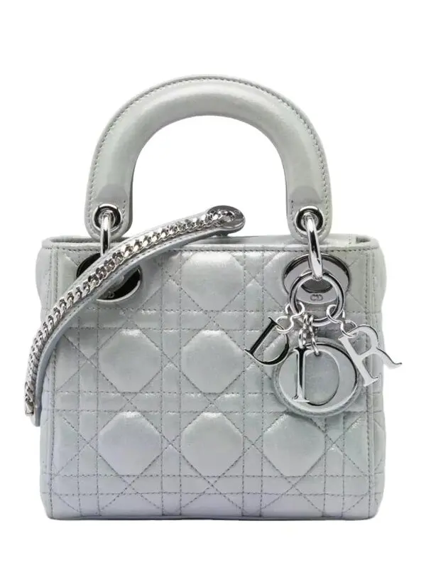 Dior Mini Lady Satchel - Silver