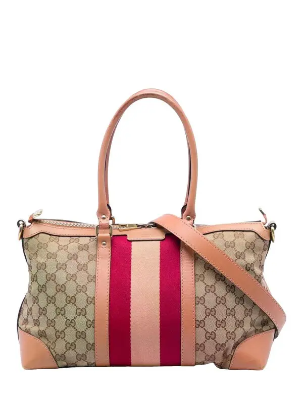 Gucci Gg Canvas Web Satchel - Neutrals