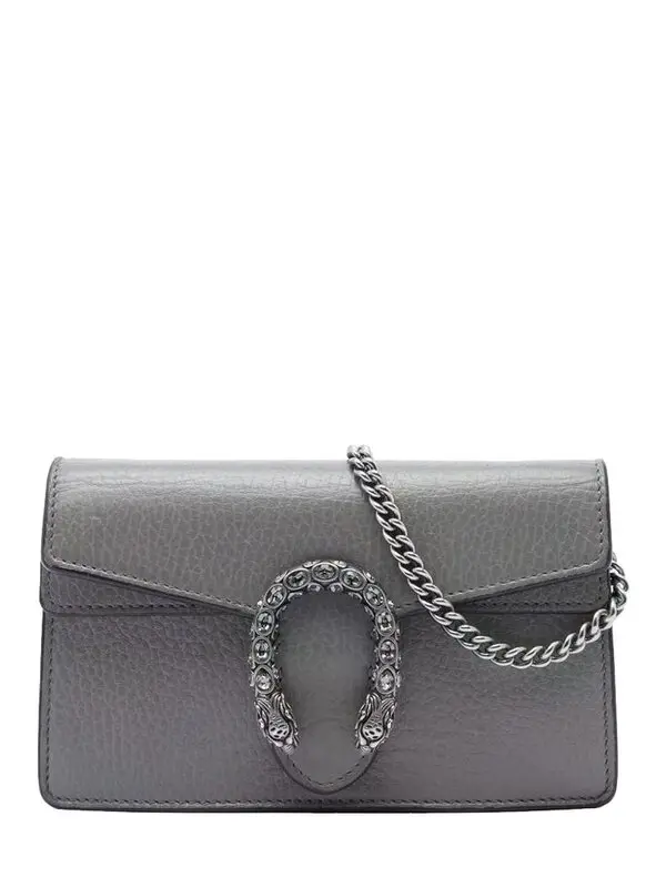 Gucci Dionysus Mini Calfskin Crossbody Bag - Grey