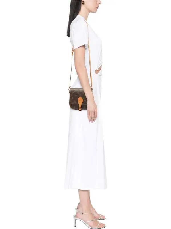 LOUIS VUITTON 1992 Monogram Cartouchiere Pm Crossbody Bag - Brown