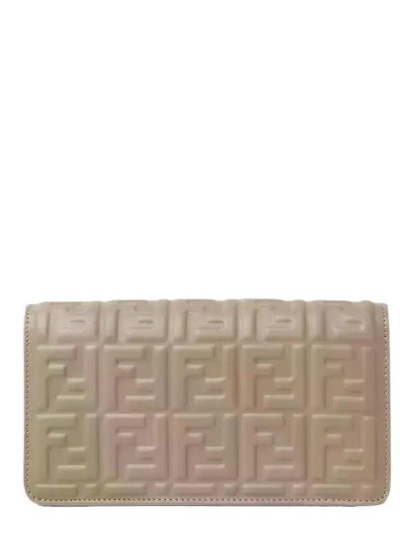 Fendi Compact Baguette Ff Shoulder Bag - Neutrals