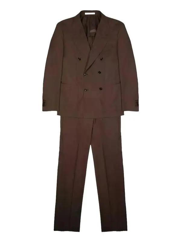 Tagliatore Double-breasted Two-piece Suit - Brown