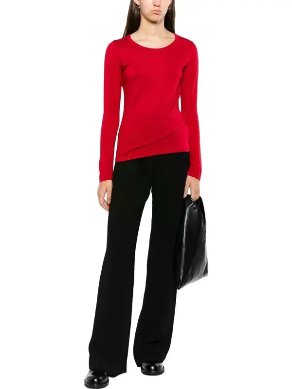 Yohji Yamamoto Long Sleeve T-shirt - Red