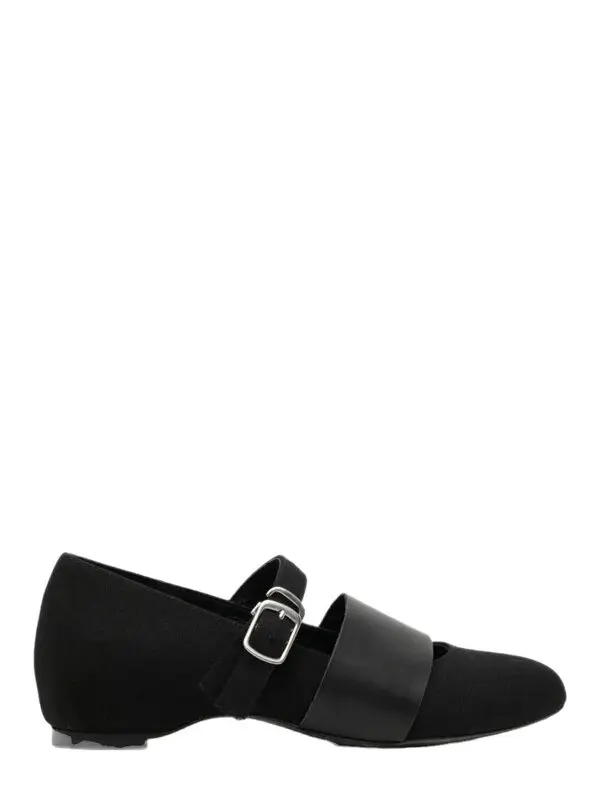 Yohji Yamamoto Strap Ballet Flats - Black