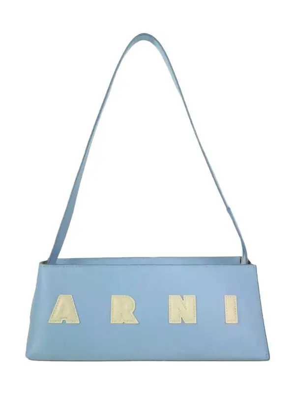 Marni Museo Logo-detail Shoulder Bag - Blue