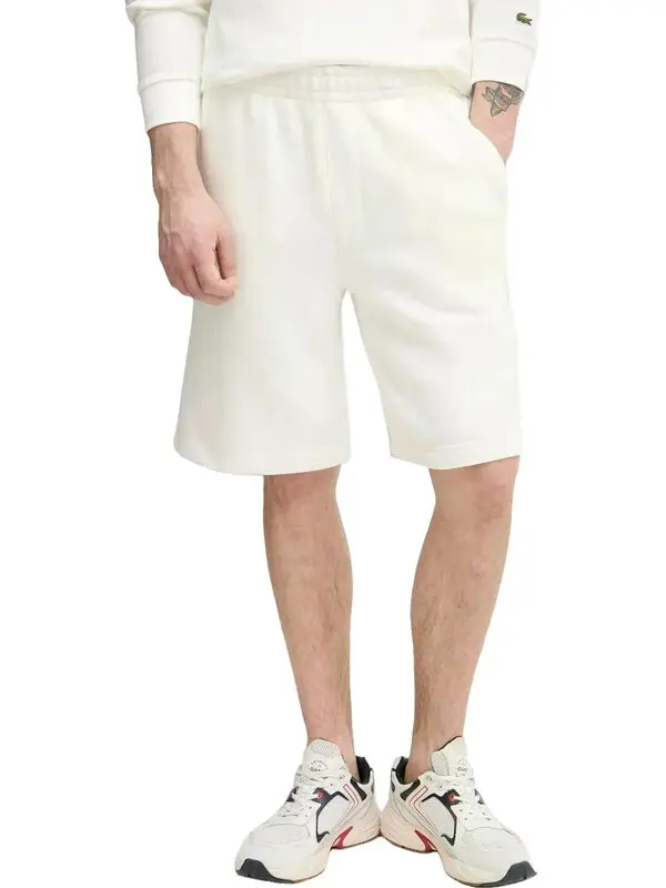 Lacoste Logo-patch Track Shorts - Neutrals