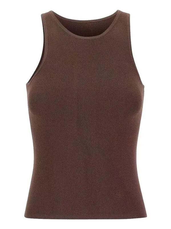 THE GARMENT Ribbed Knit Tank Top - Brown