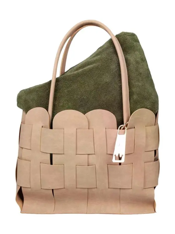 LA MILANESA Viola Woven Tote Bag - Neutrals