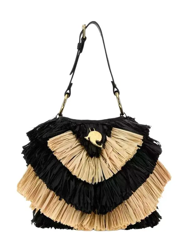 Emilio Pucci Capriccio Raffia Tote Bag - Black