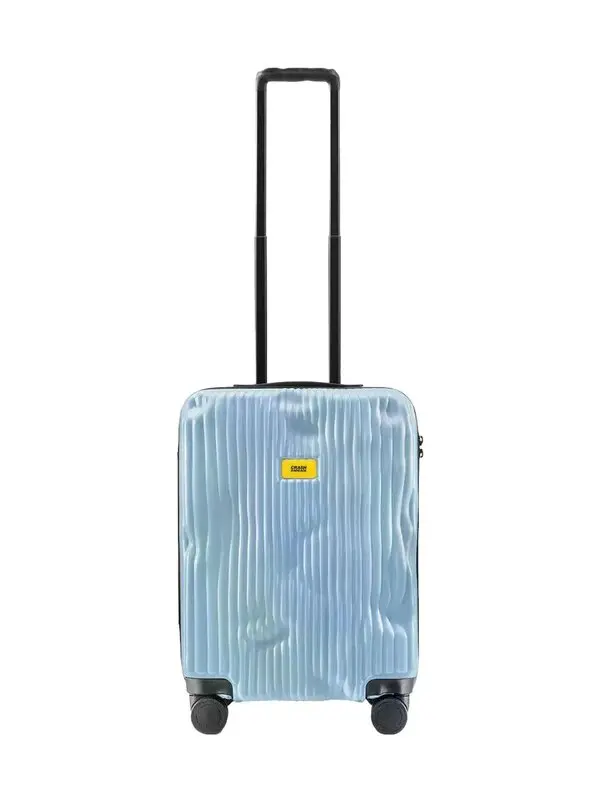 CRASH BAGGAGE Small Stripe Suitcase - Blue