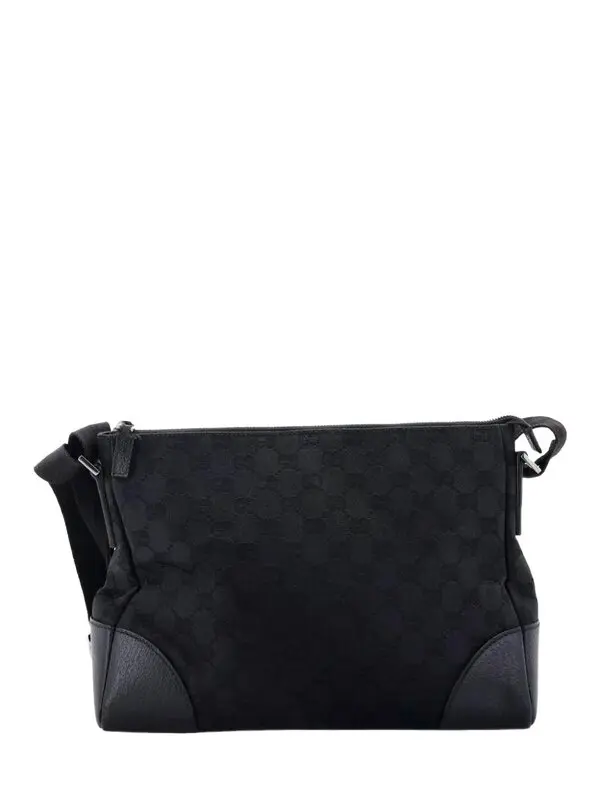 Gucci Messenger Bag Gg Canvas Small Crossbody - Black