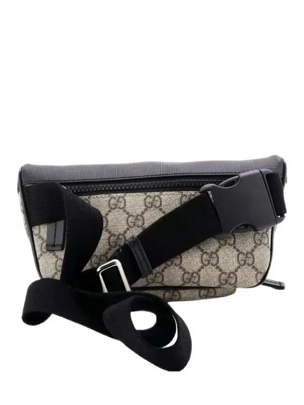 Gucci Gg Coated Canvas Medium Belt Bag - Black