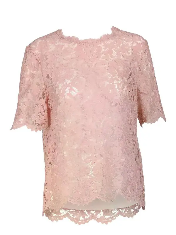 Valentino Garavani Lace Blouse - Pink
