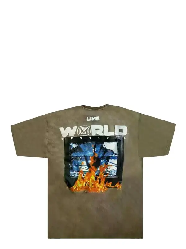 TRAVIS SCOTT Cactus Jack Graphic-print T-shirt - Green