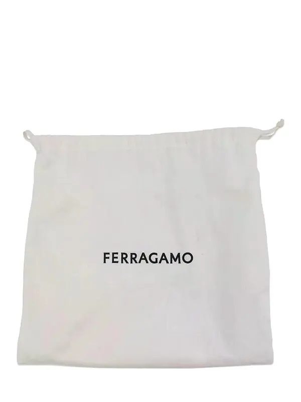 FERRAGAMO Leather Gancini Hug Phone Holder Crossbody Bag - Yellow
