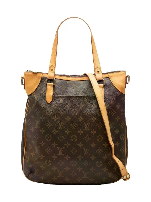 LOUIS VUITTON Monogram Canvas Odeon Gm Satchel - Brown