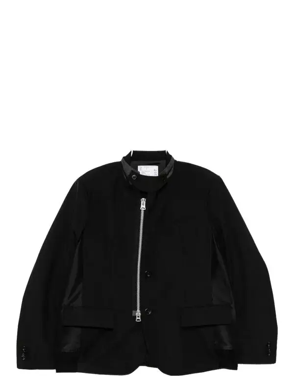 Sacai Zip-up Suiting Jacket - Black
