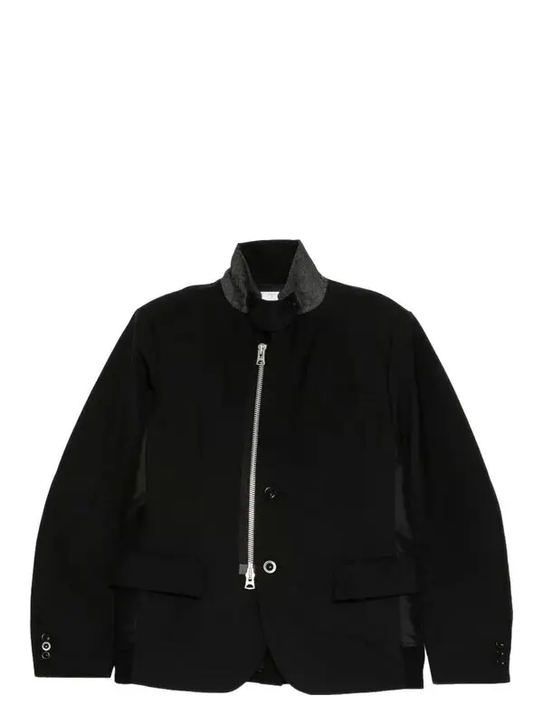 Sacai Zip-up Suiting Jacket - Black