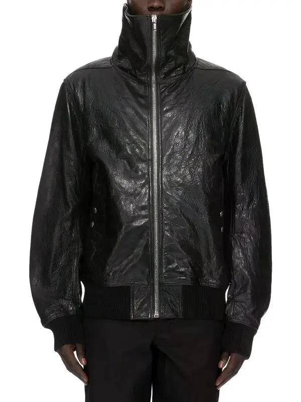 Rick Owens Dracuflight Leather Jacket - Black