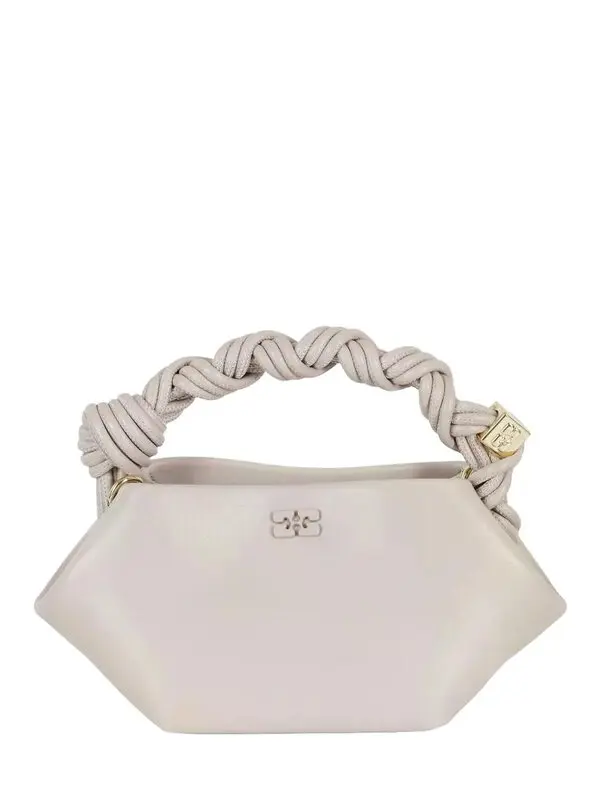 GANNI Braided-handle Tote Bag - Neutrals