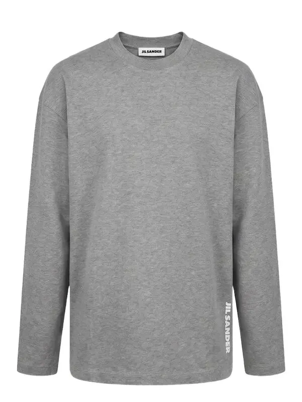 JIL SANDER Long Sleeve Crewneck T-shirt - Grey