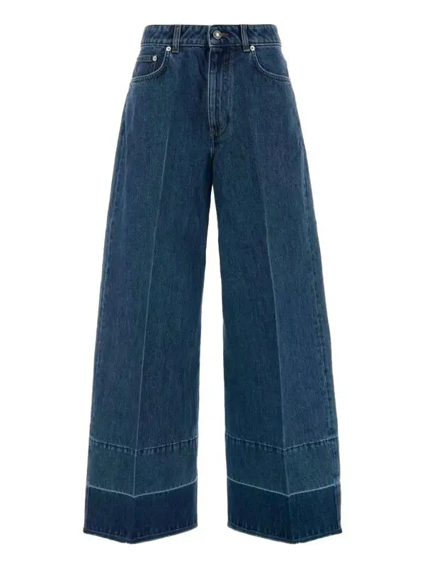 Givenchy Raw-cut Wide-leg Jeans - Blue